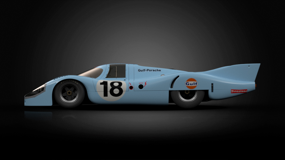 Porsche 917 LH 1971 #18 - LeMans3D